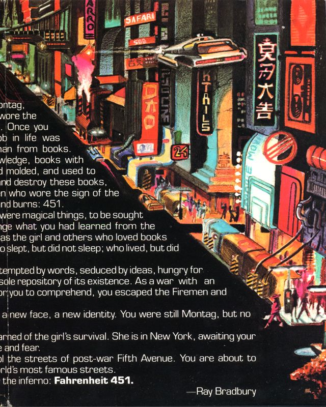 Fahrenheit 451 cover or packaging material - MobyGames
