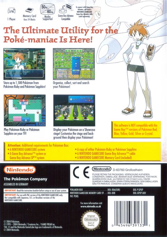 Pokémon Box: Ruby & Sapphire cover or packaging material - MobyGames