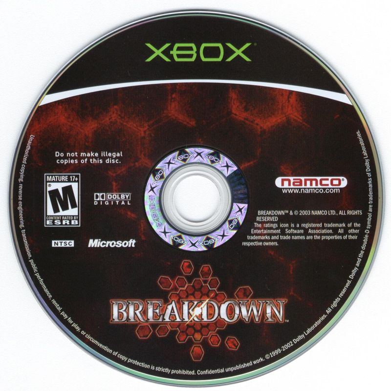Breakdown cover or packaging material - MobyGames