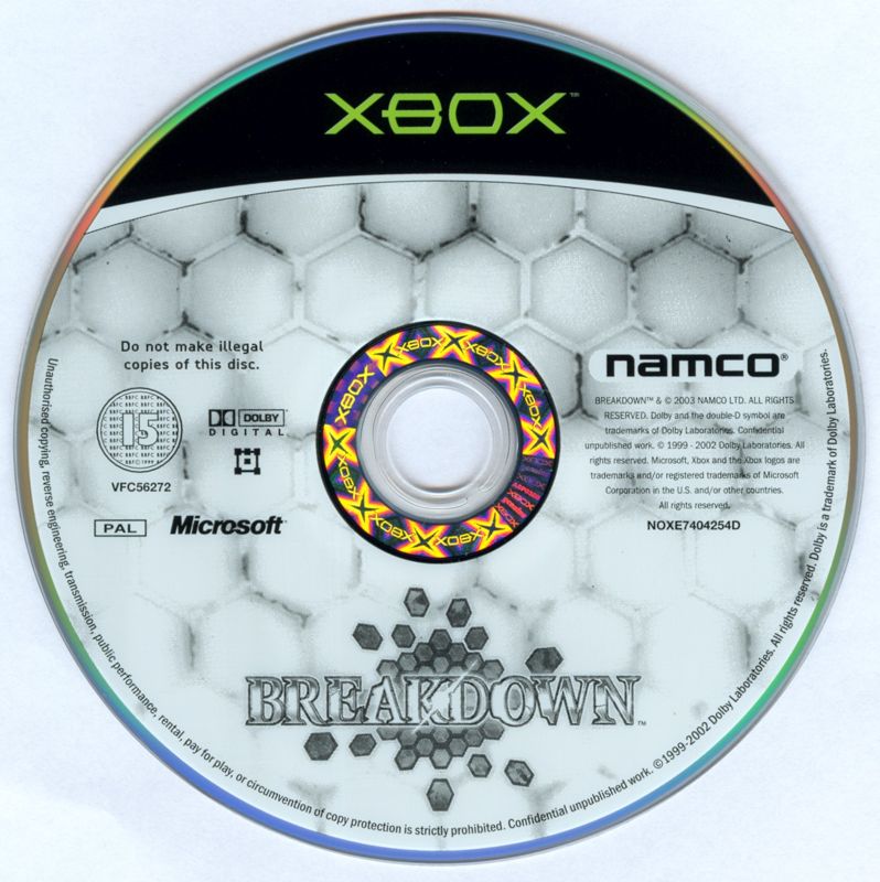 Breakdown cover or packaging material - MobyGames