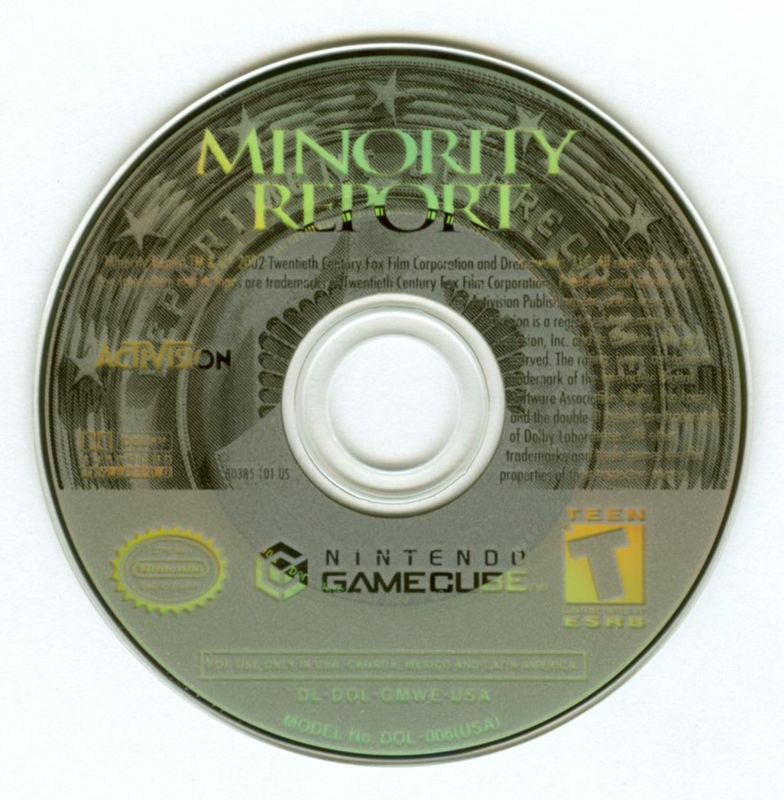 Minority Report: Everybody Runs cover or packaging material - MobyGames