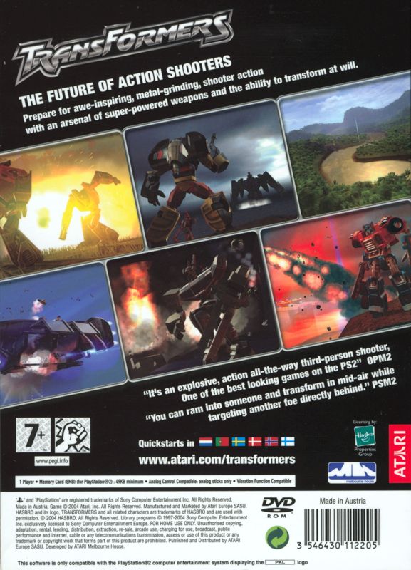 TransFormers cover or packaging material - MobyGames