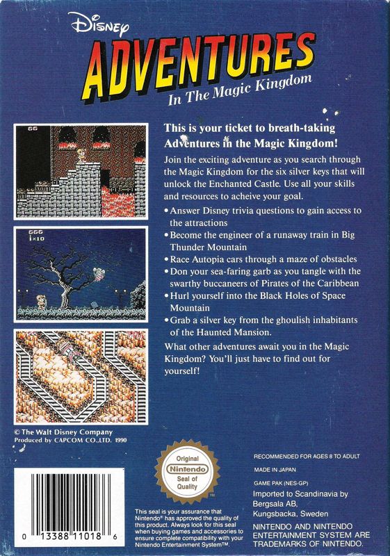 Disney Adventures in the Magic Kingdom cover or packaging material ...