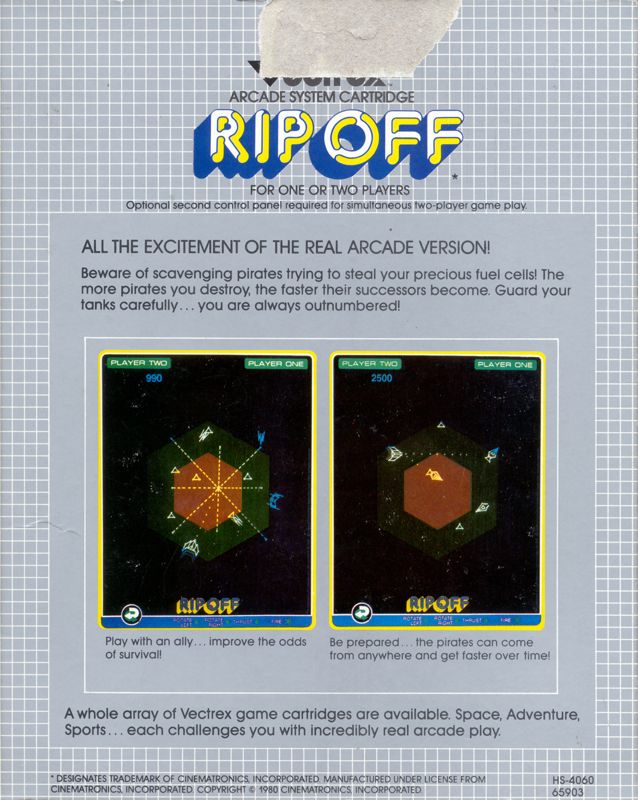 Rip Off cover or packaging material - MobyGames