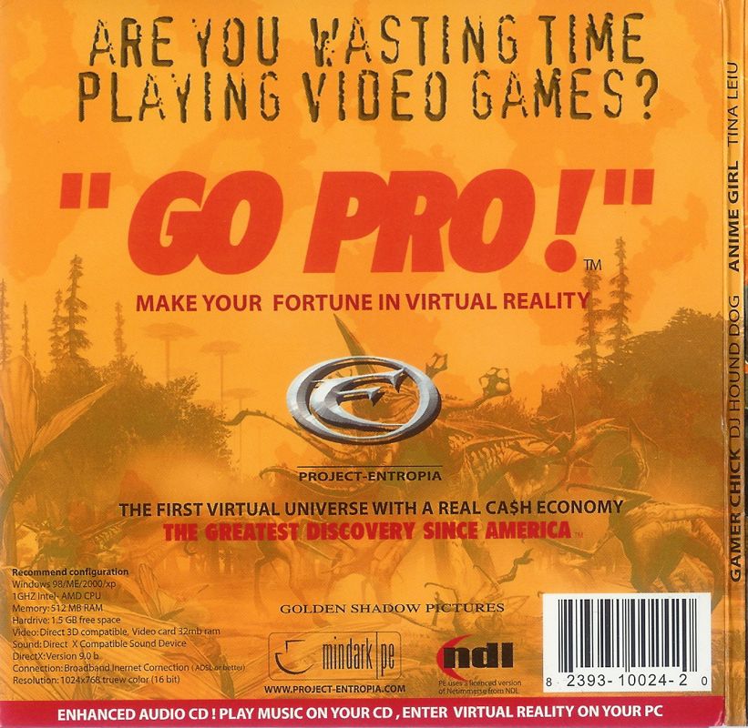 Entropia Universe cover or packaging material - MobyGames