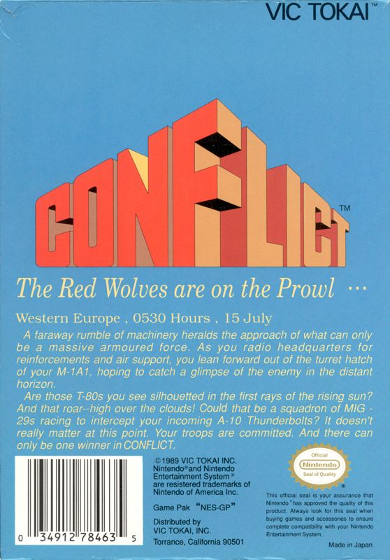 Conflict cover or packaging material - MobyGames