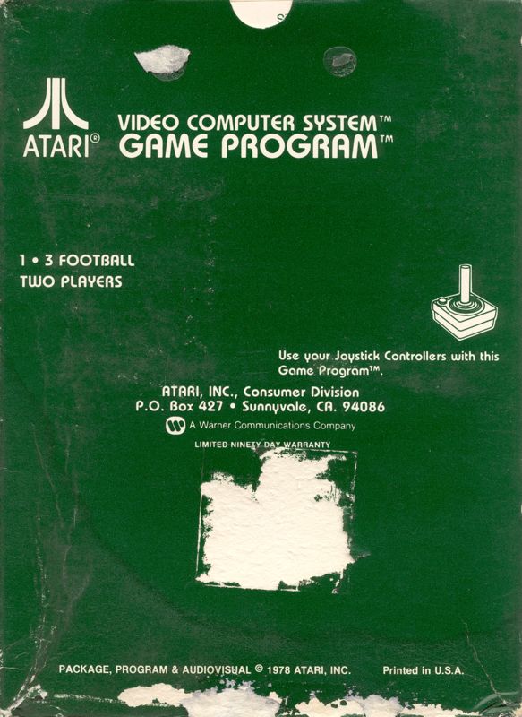 Football cover or packaging material - MobyGames