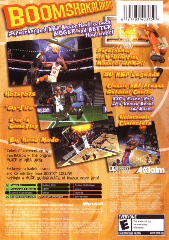 NBA Jam cover or packaging material - MobyGames