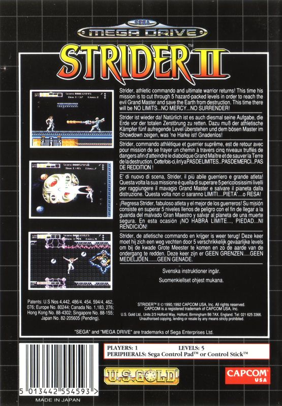 Strider 2 cover or packaging material - MobyGames