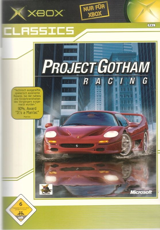 Project Gotham Racing cover or packaging material - MobyGames