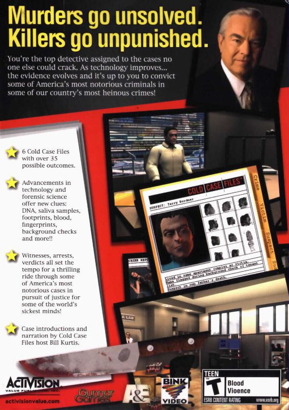 Cold Case Files cover or packaging material - MobyGames