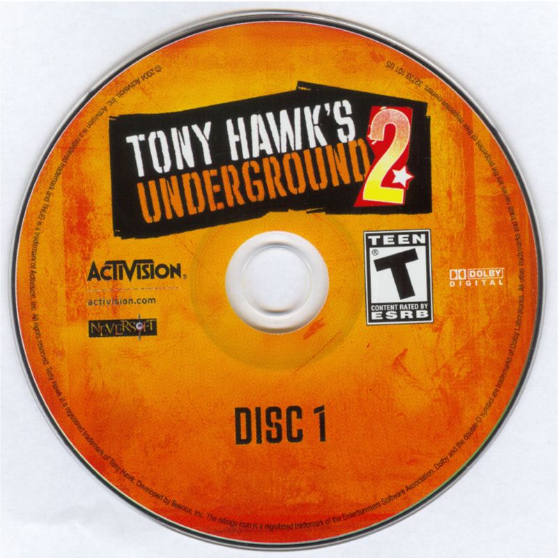 Tony Hawk's Underground 2 cover or packaging material - MobyGames