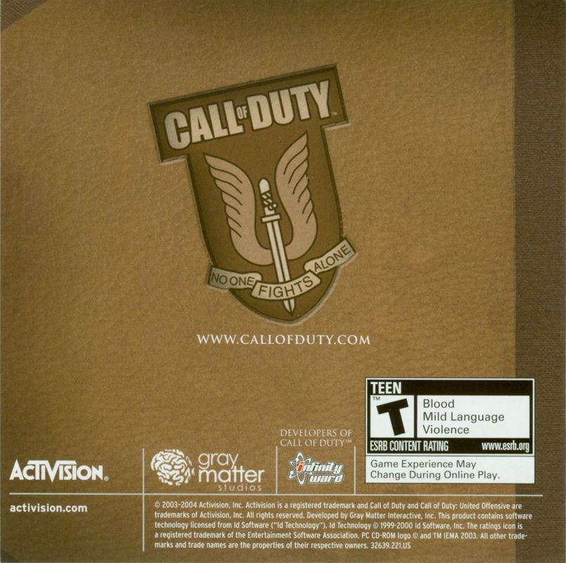Call of Duty: United Offensive cover or packaging material - MobyGames