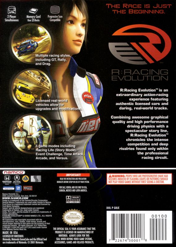 R:Racing Evolution cover or packaging material - MobyGames