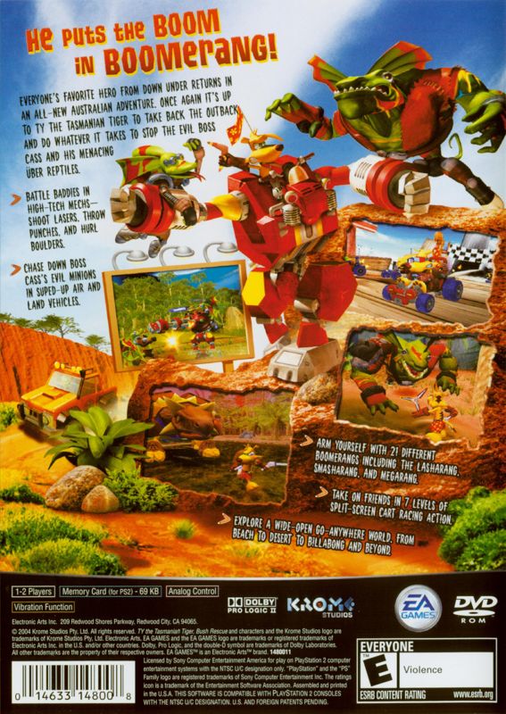 Ty the Tasmanian Tiger 2: Bush Rescue cover or packaging material ...