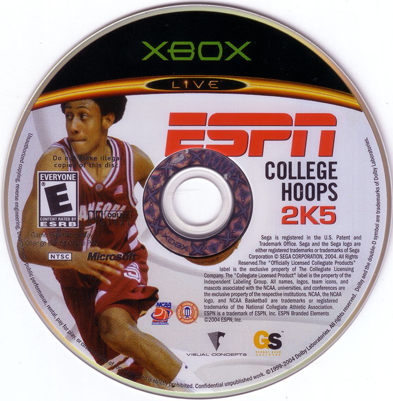 ESPN College Hoops 2K5 cover or packaging material - MobyGames