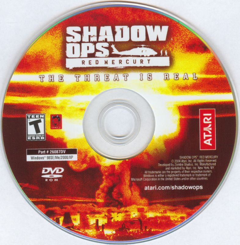 Shadow Ops: Red Mercury cover or packaging material - MobyGames