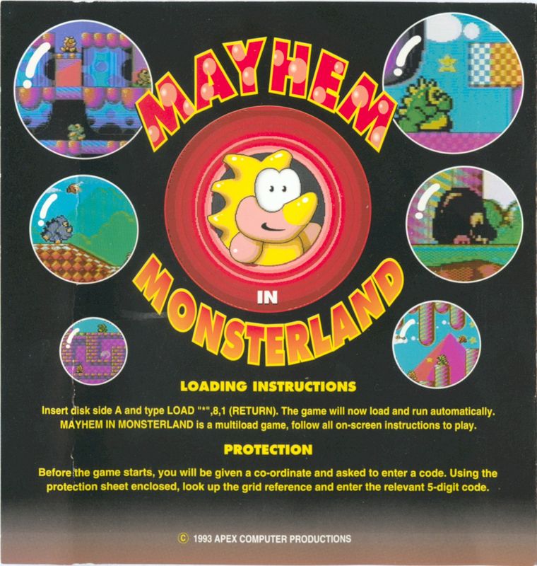 Mayhem in Monsterland cover or packaging material - MobyGames