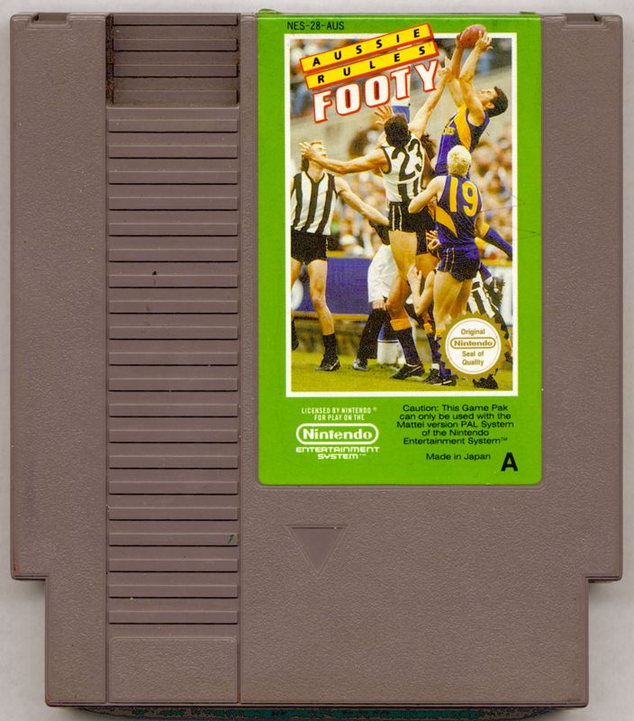 Aussie Rules Footy cover or packaging material - MobyGames