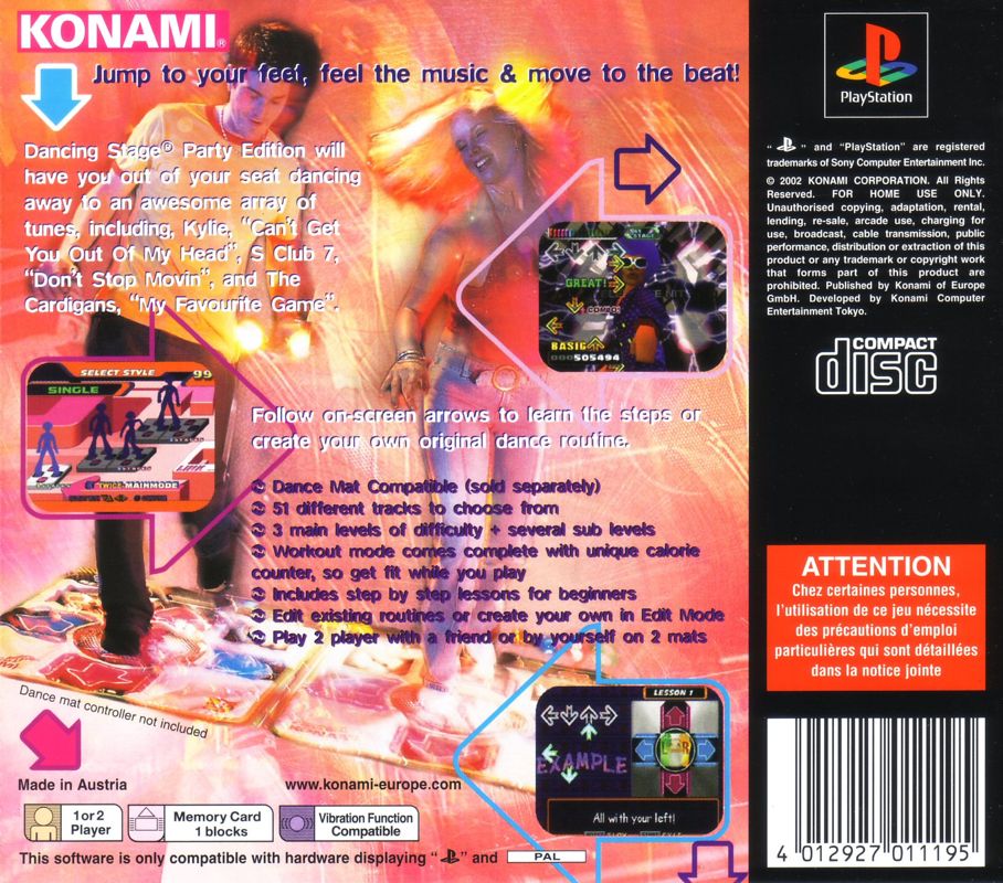 Dancing Stage Party Edition cover or packaging material - MobyGames