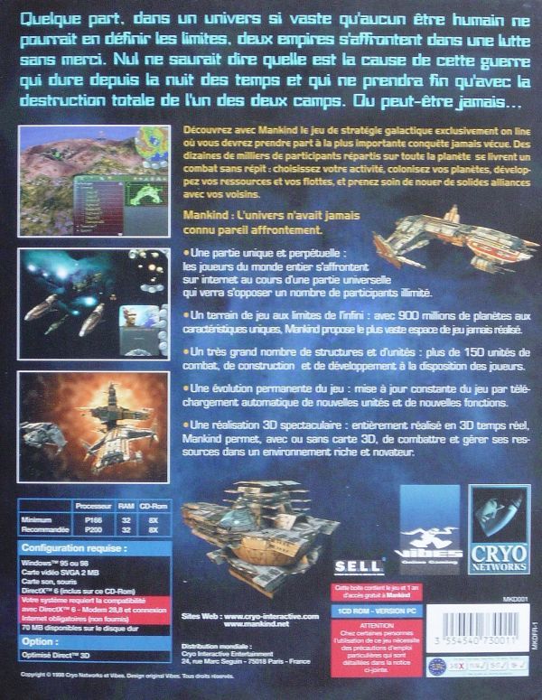 Mankind cover or packaging material - MobyGames