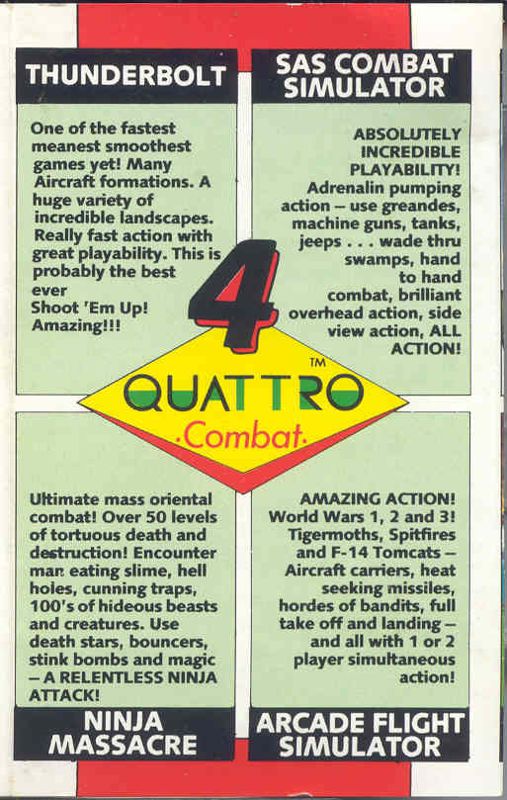 Quattro Combat cover or packaging material - MobyGames
