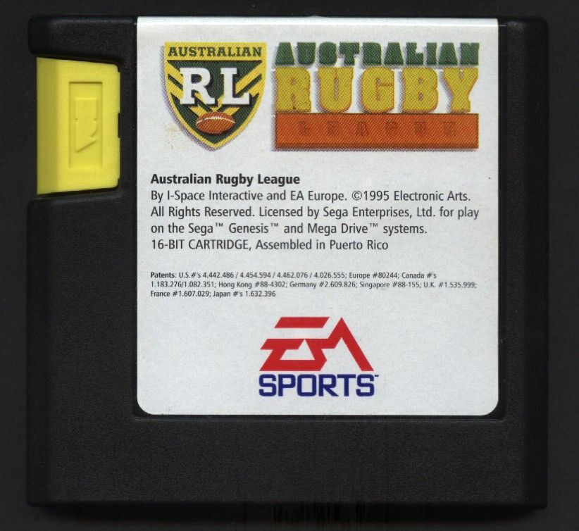 Australian Rugby League cover or packaging material - MobyGames