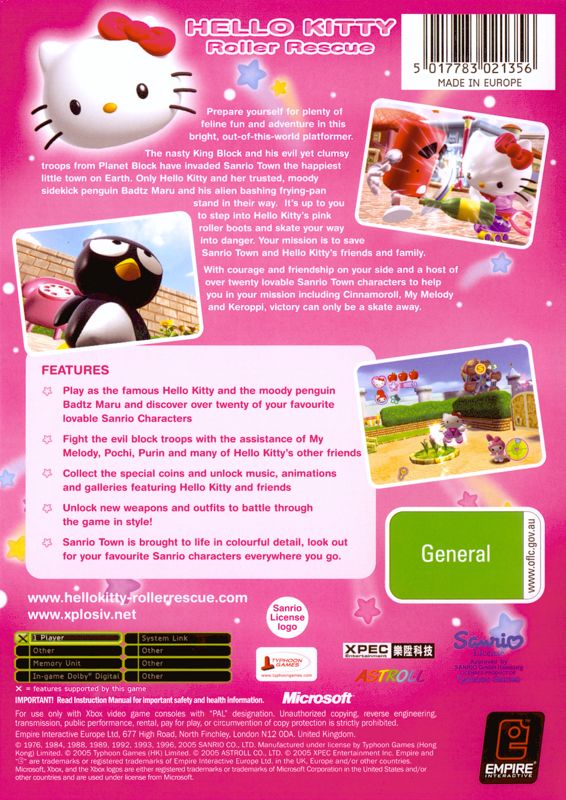 Hello Kitty: Roller Rescue cover or packaging material - MobyGames