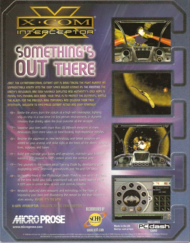 X-COM: Interceptor cover or packaging material - MobyGames