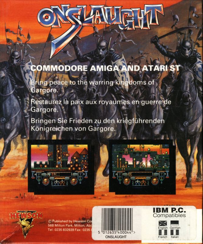 Onslaught cover or packaging material - MobyGames