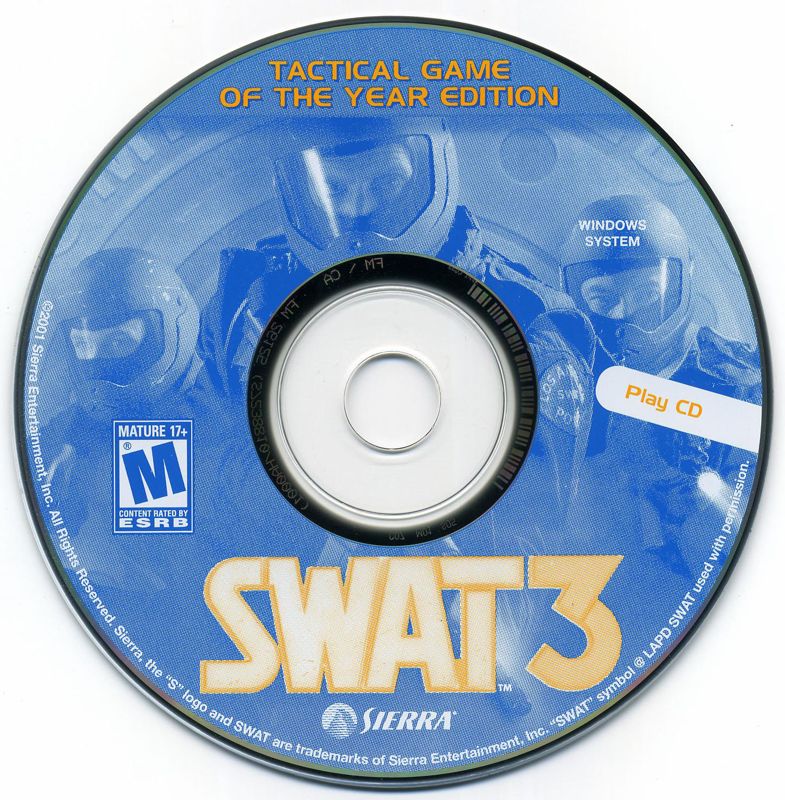 SWAT 3: Tactical Game of the Year Edition cover or packaging material ...