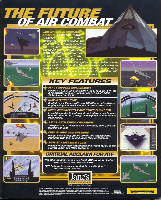Jane's Combat Simulations: ATF - Advanced Tactical Fighters - Gold ...