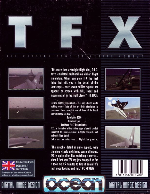 TFX cover or packaging material - MobyGames