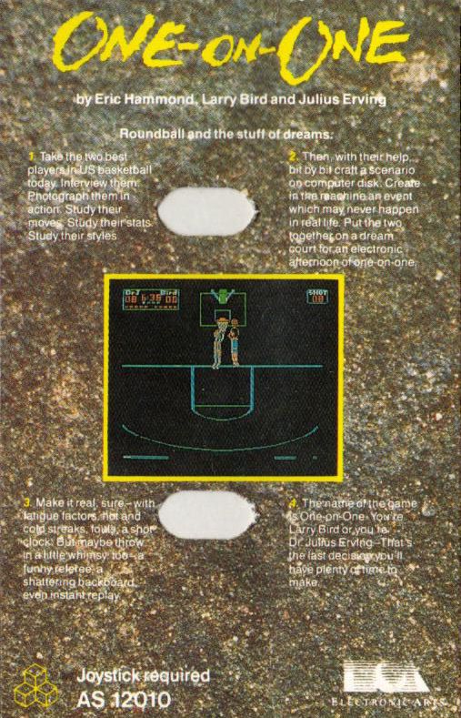 One-on-One cover or packaging material - MobyGames