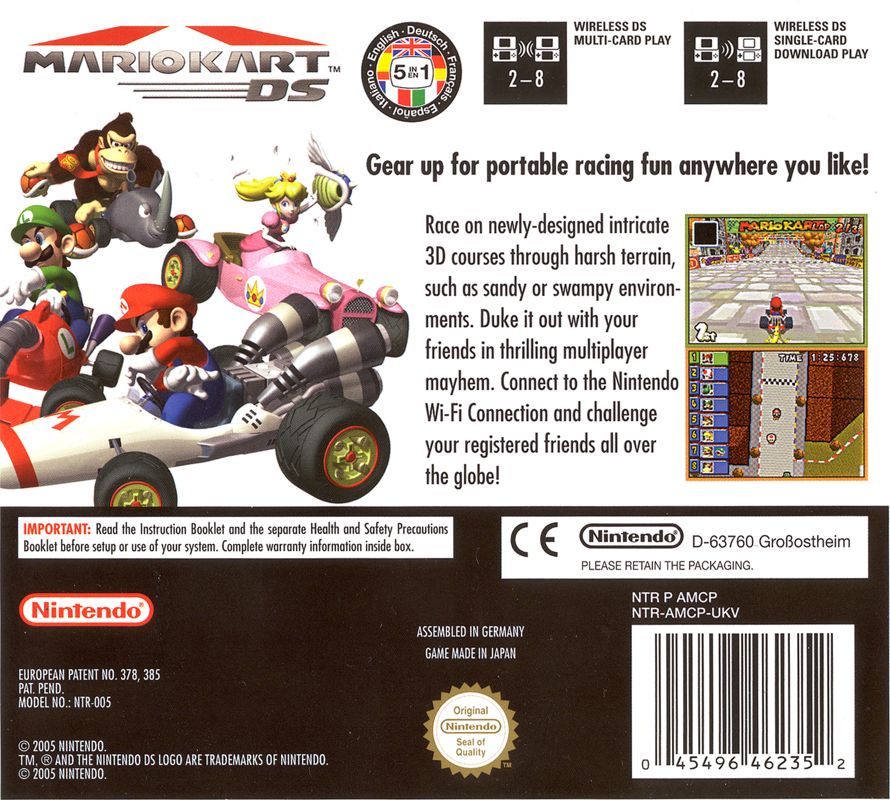 Mario Kart DS cover or packaging material - MobyGames