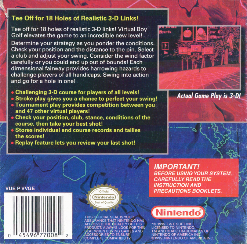 Golf cover or packaging material - MobyGames