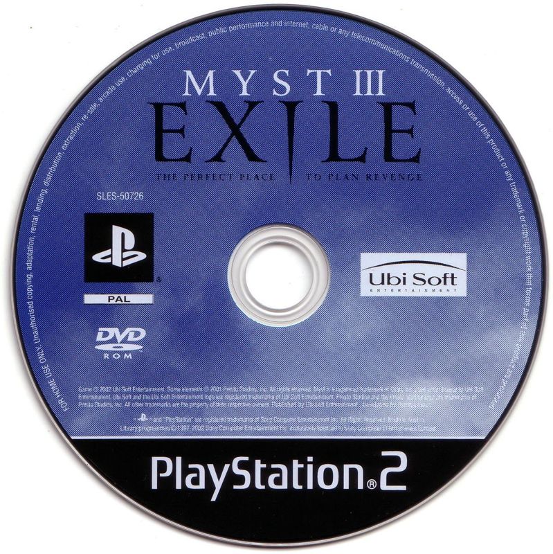 Myst III: Exile cover or packaging material - MobyGames