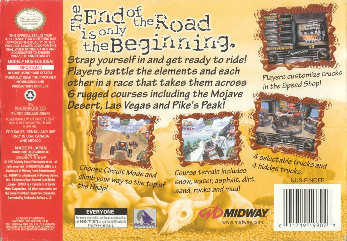 Off Road Challenge cover or packaging material - MobyGames