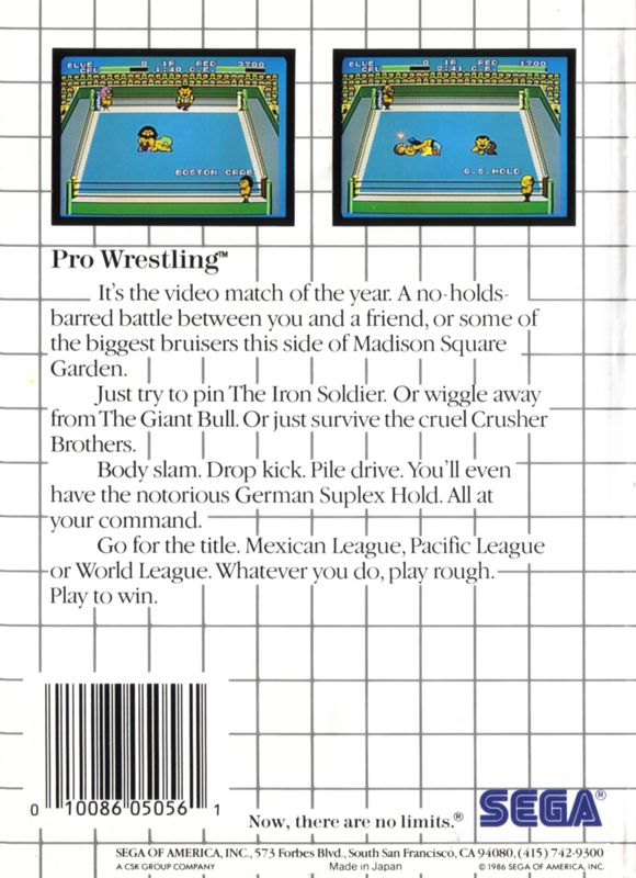 Body Slam cover or packaging material - MobyGames