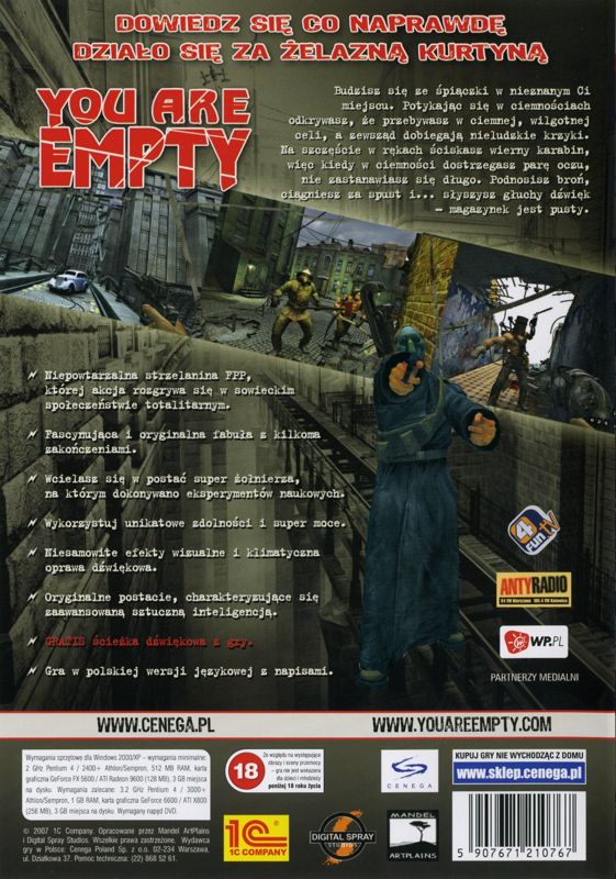 You Are Empty cover or packaging material - MobyGames