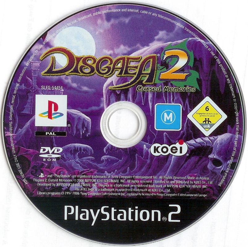 Disgaea 2: Cursed Memories cover or packaging material - MobyGames