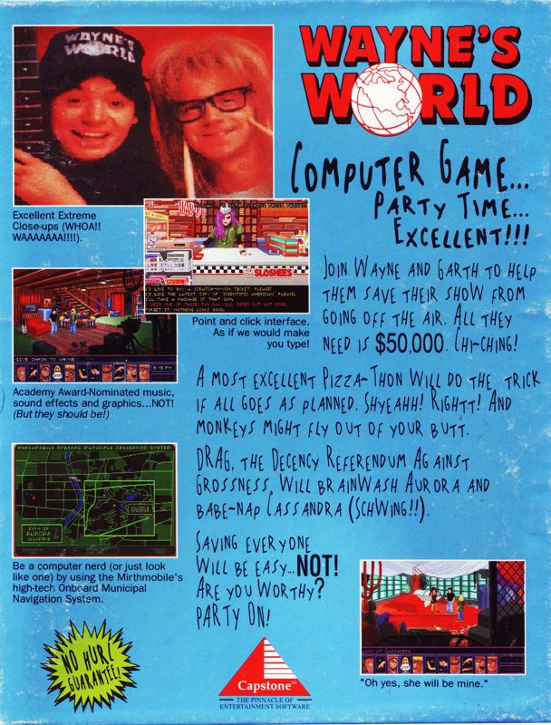 Wayne's World cover or packaging material - MobyGames