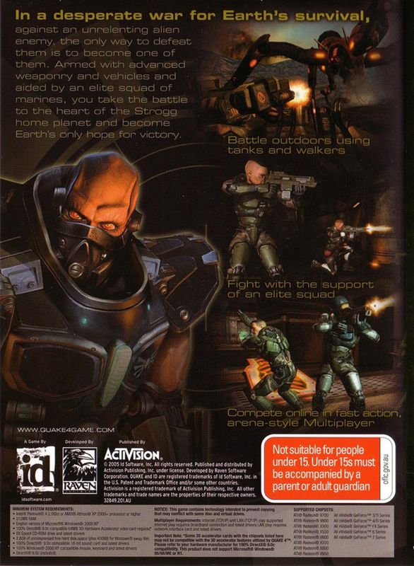 Quake 4 cover or packaging material - MobyGames