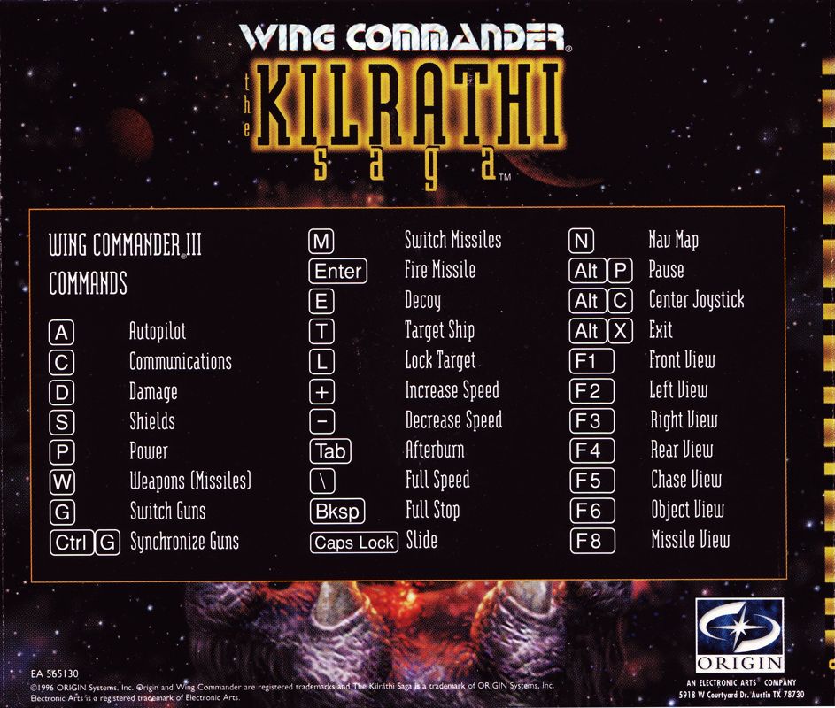 Wing Commander: The Kilrathi Saga cover or packaging material - MobyGames