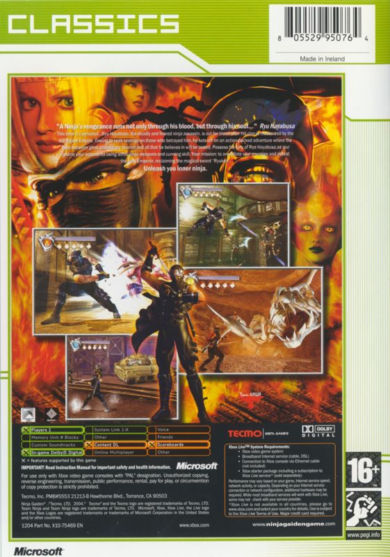 Ninja Gaiden cover or packaging material - MobyGames