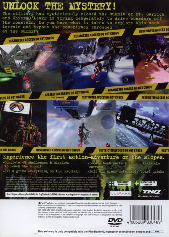 Dark Summit cover or packaging material - MobyGames