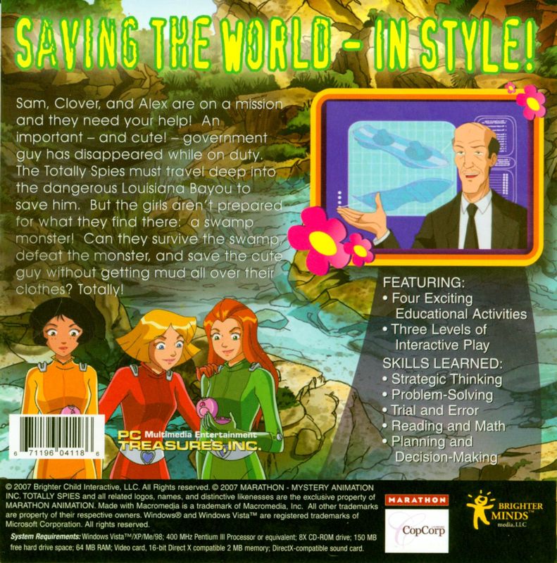 Totally Spies!: Swamp Monster Blues cover or packaging material - MobyGames