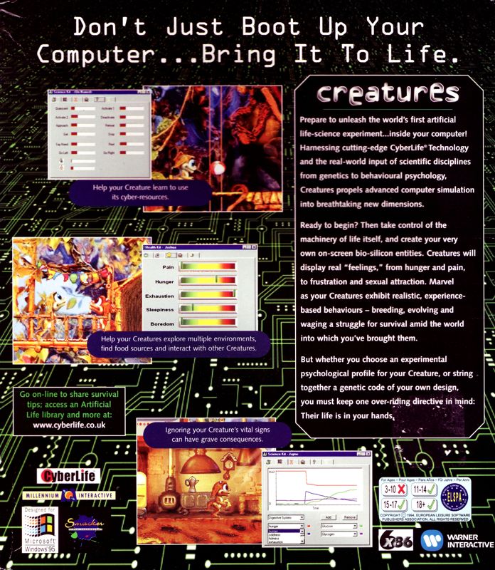 Creatures cover or packaging material - MobyGames