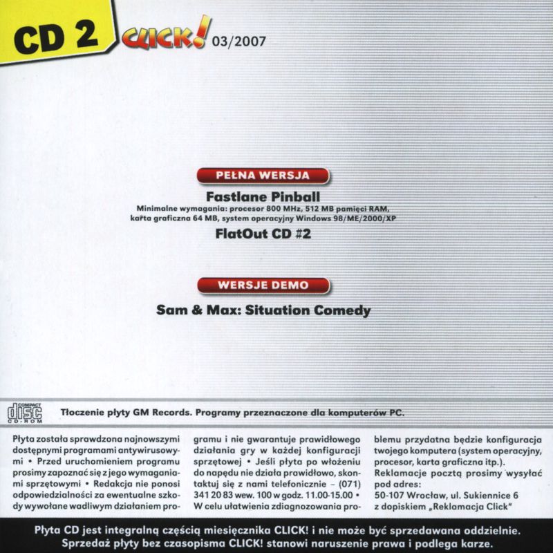 FlatOut cover or packaging material - MobyGames