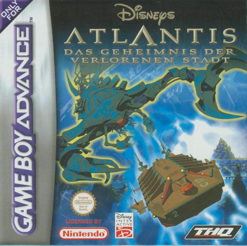 Disney's Atlantis: The Lost Empire cover or packaging material - MobyGames